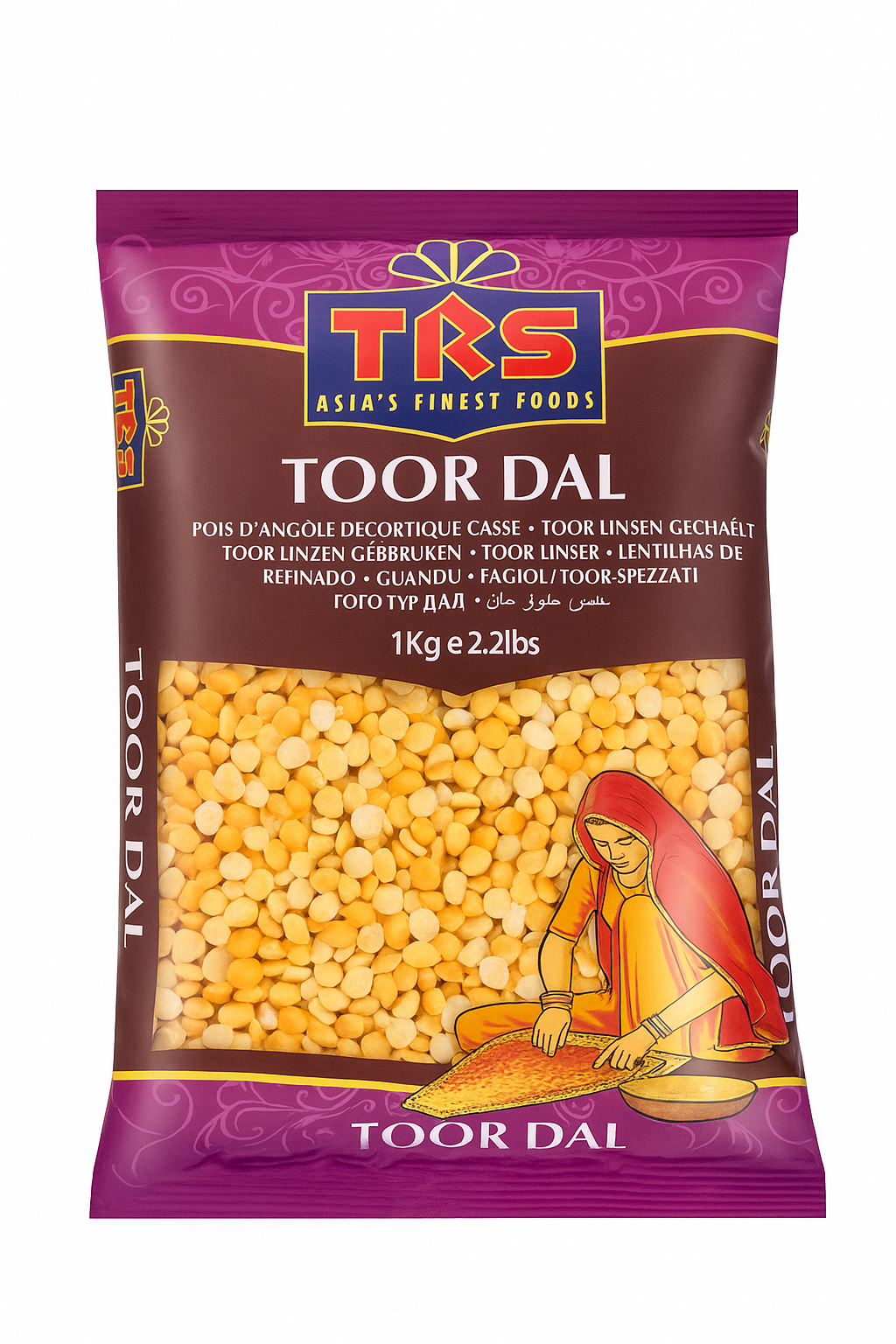 TRS Toor Dal 1kg | Split Pigeon Peas | High-Protein Dal – BOSSER FOODs